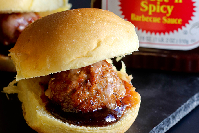 BBQ Meatball Sliders | Sweet Baby Ray’s