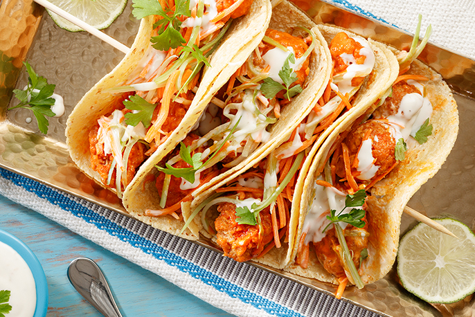 Boneless Buffalo Wing Tacos | Sweet Baby Ray’s