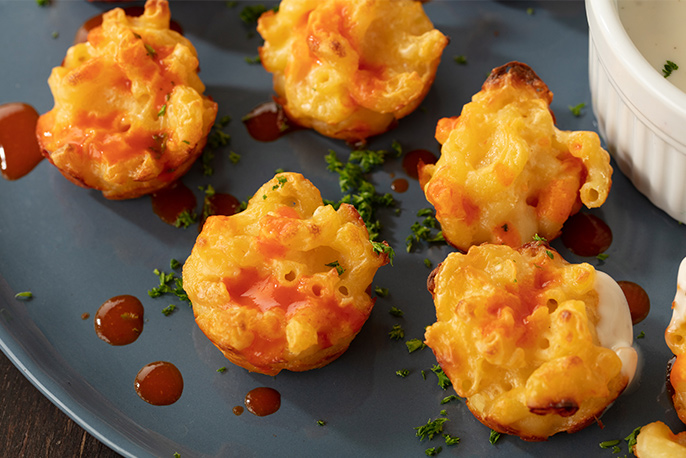 Mac and Cheese Bites | Sweet Baby Ray’s