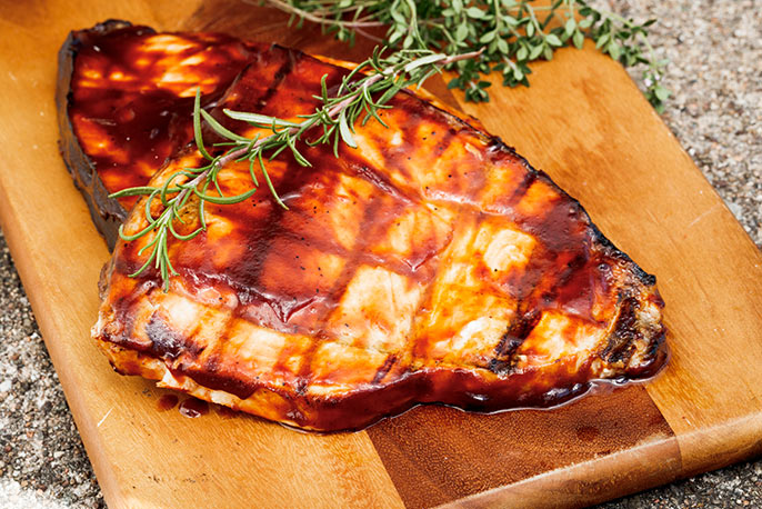 Sizzling Summer Swordfish | Sweet Baby Ray’s
