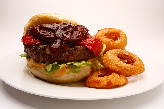 Smoked Tomato Burger | Sweet Baby Ray’s